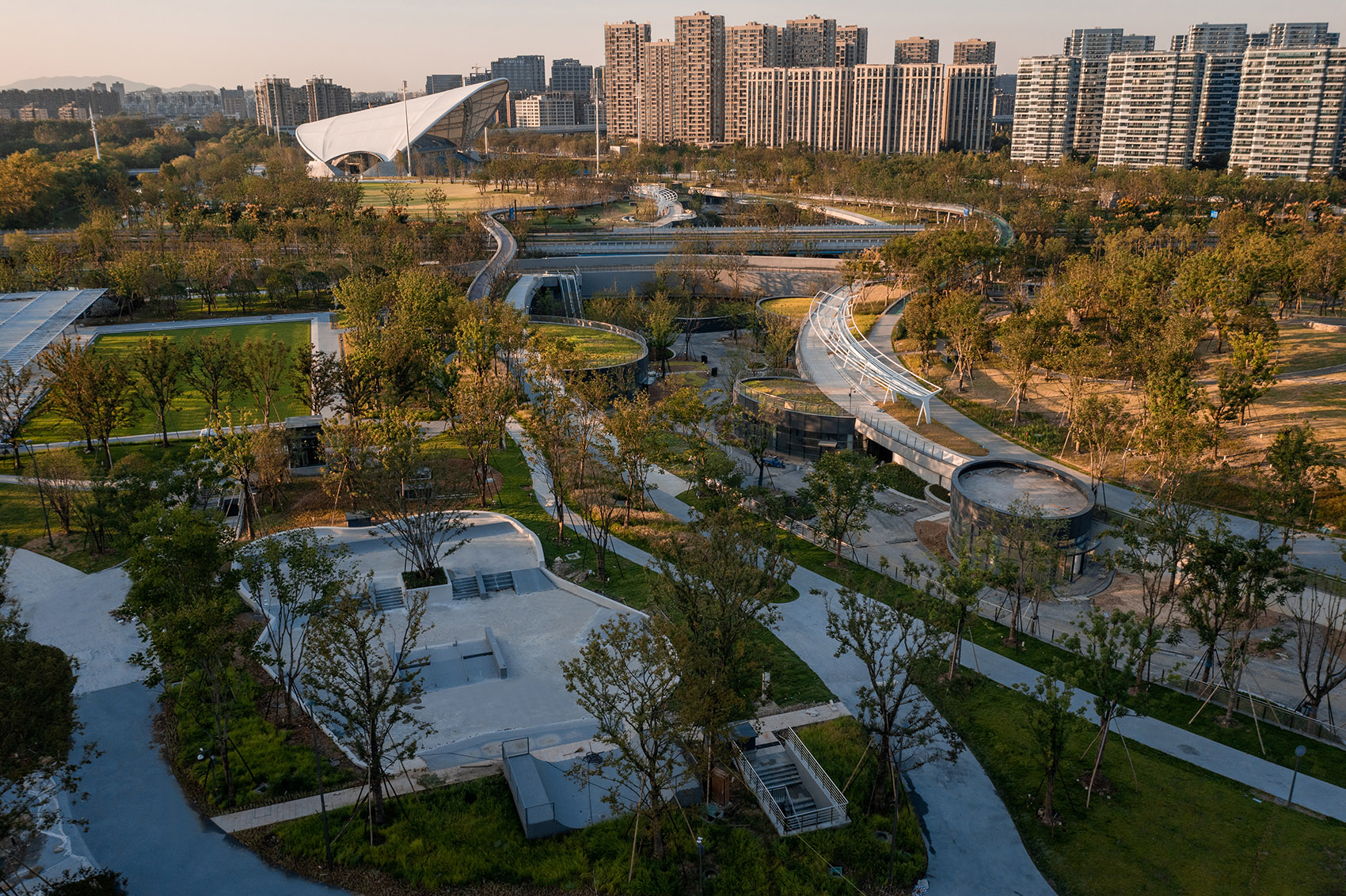 Hangzhou Canal Asian Games Park by ZIAD + ARCHI-TECTONICS - 谷德设计网