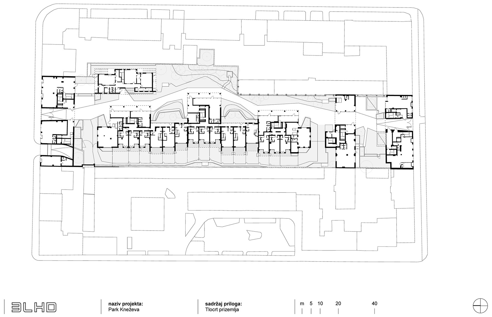 Residential Block Park Kneževa by 3LHD - 谷德设计网