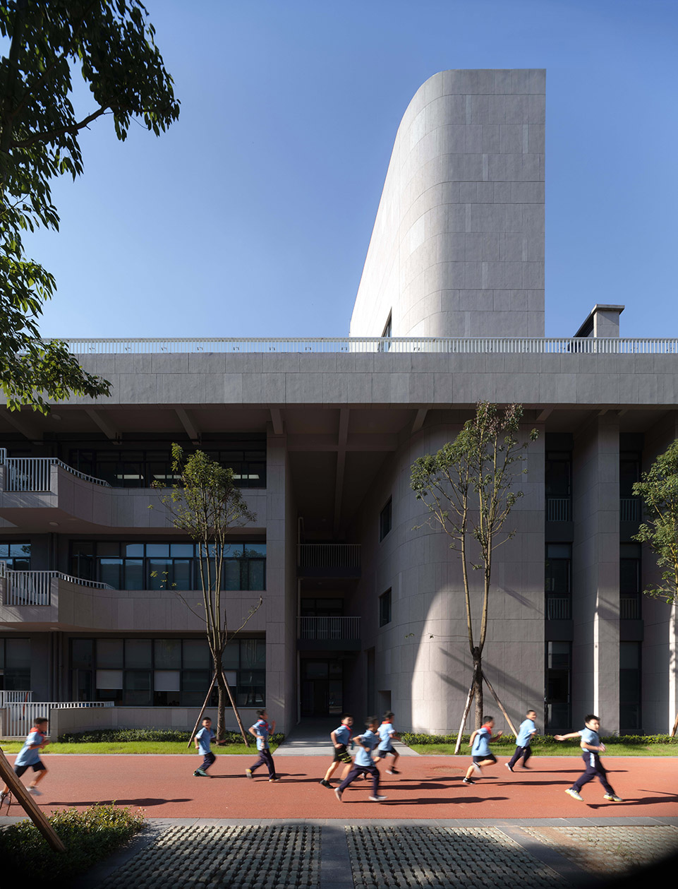 Renshou Campus of Chengdu Foreign Language School by Rong Zhaohui ...