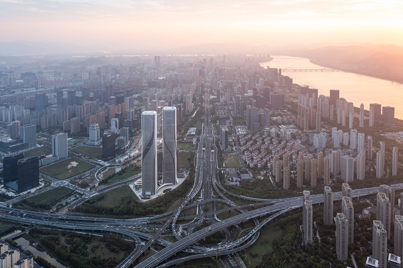 Hangzhou Shimao Wisdom Tower Super High-rise Urban Complex by Atelier ...