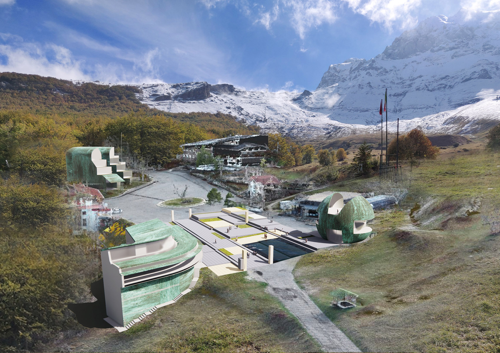 Masterplan for Gran Sasso in Abruzzo by Steven Holl Architects - 谷德设计网