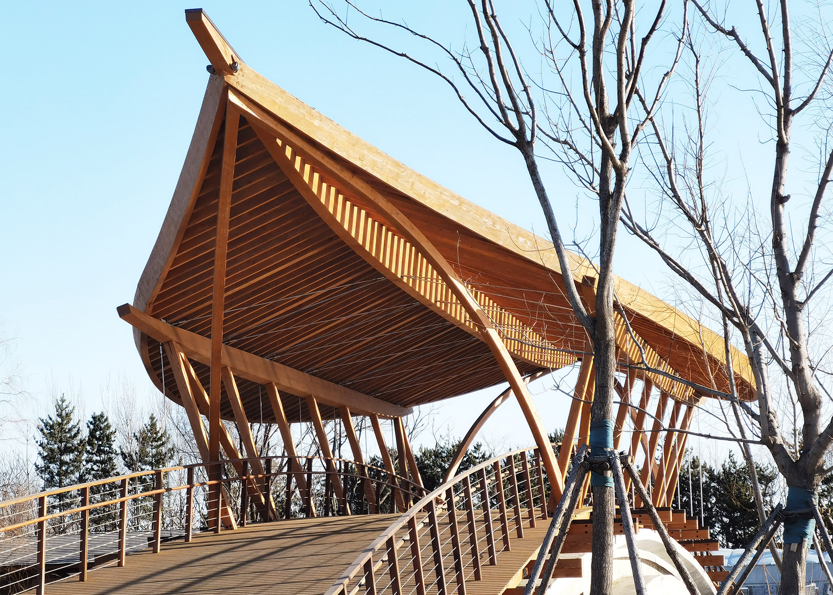 Floating Leaf Footbridge, China by HAI Architects - 谷德设计网