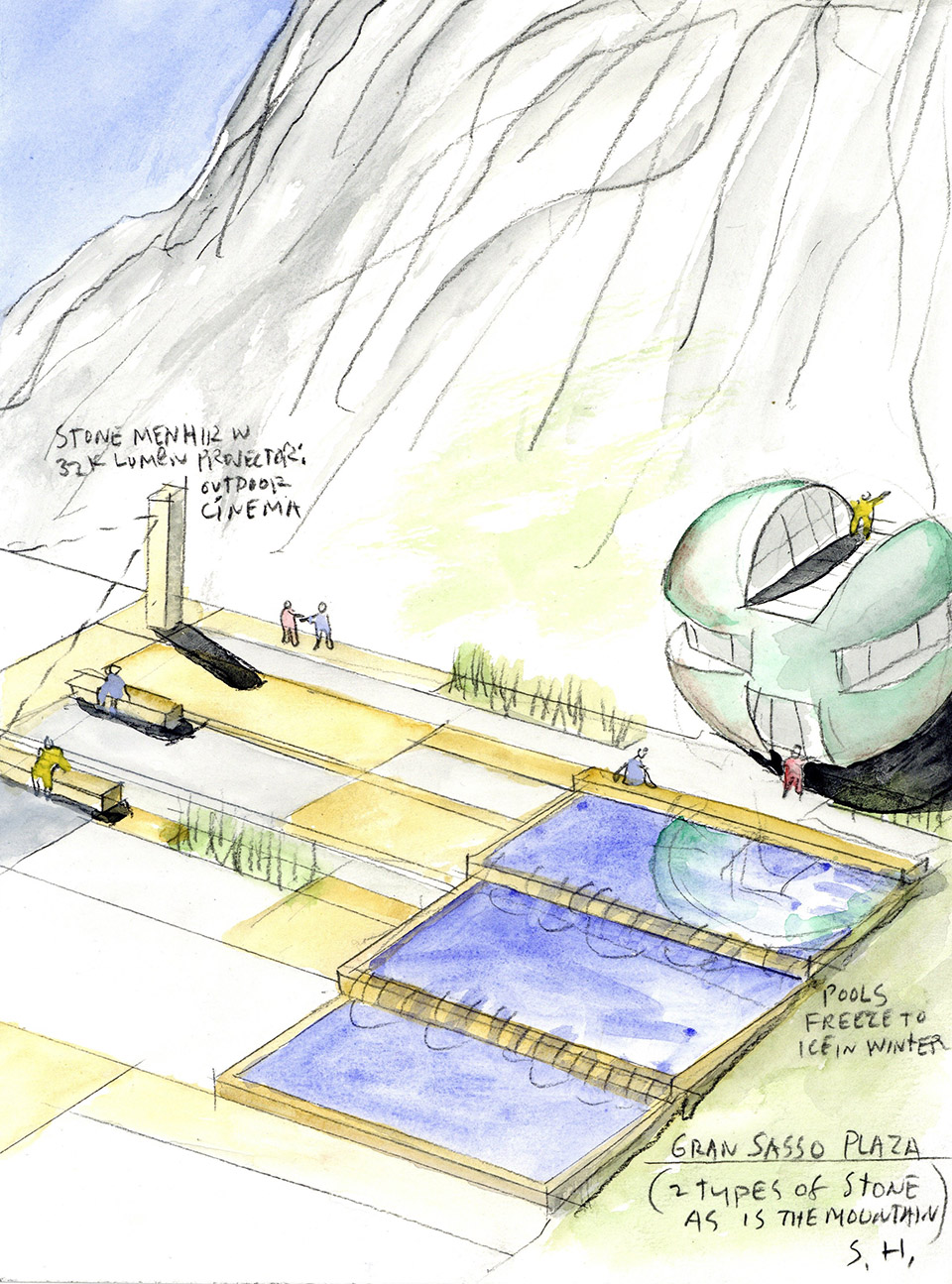 Masterplan for Gran Sasso in Abruzzo by Steven Holl Architects - 谷德设计网