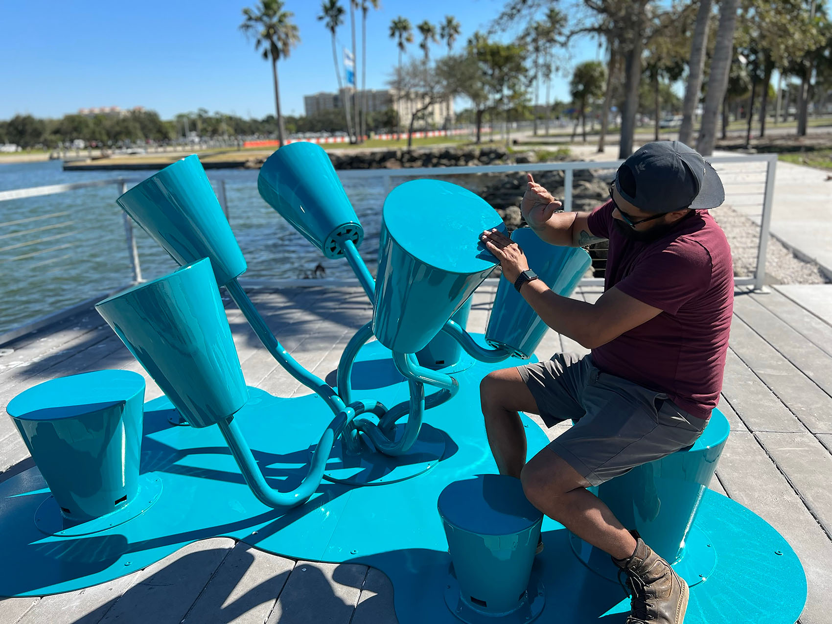 Playable Art Installations in a Waterfront Park by The Urban Conga - 谷德设计网