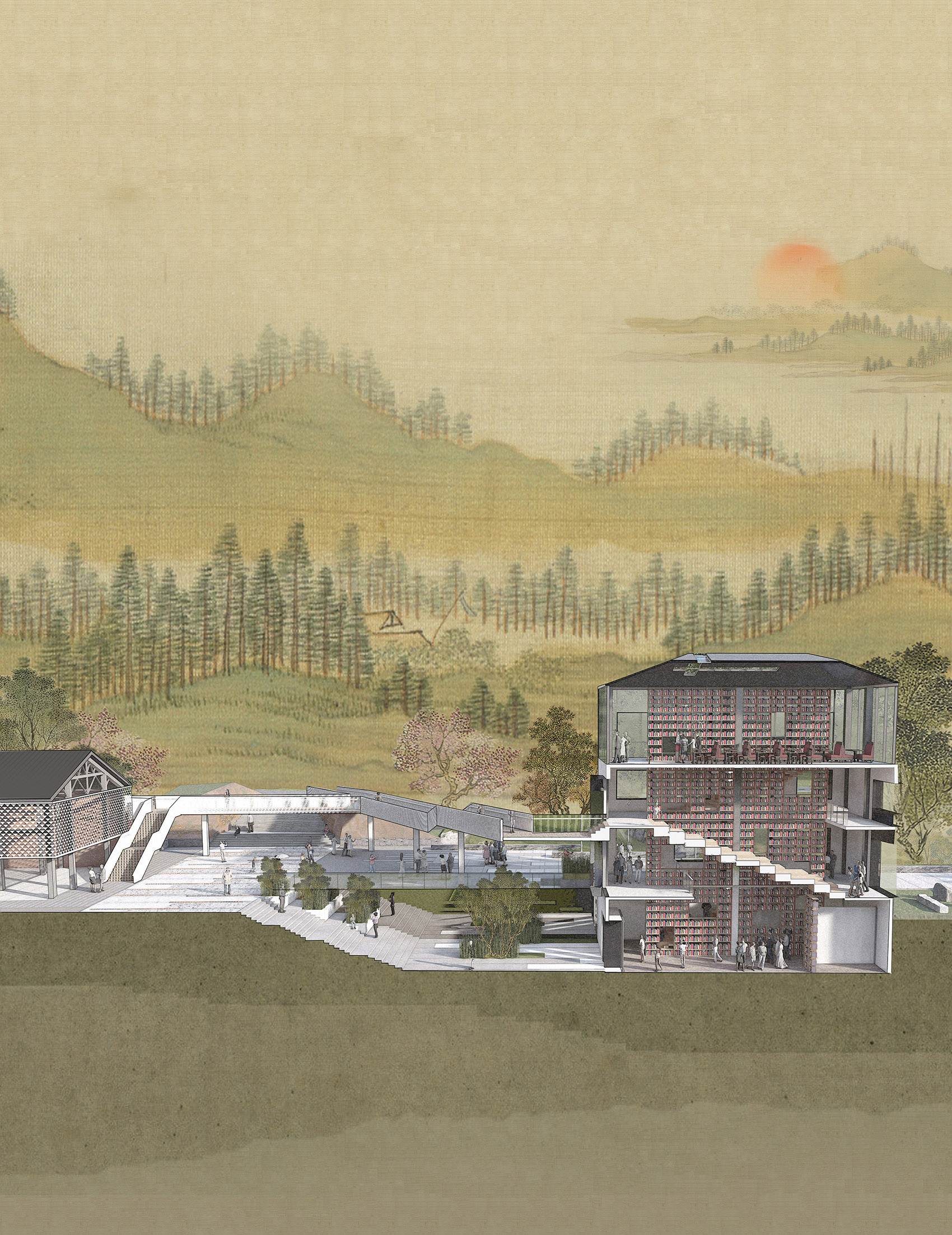 Yucun Impressions Young Library by Du Chunyu team, School of Design, SJTU - 谷德设计网