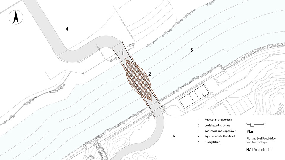 Floating Leaf Footbridge, China by HAI Architects - 谷德设计网