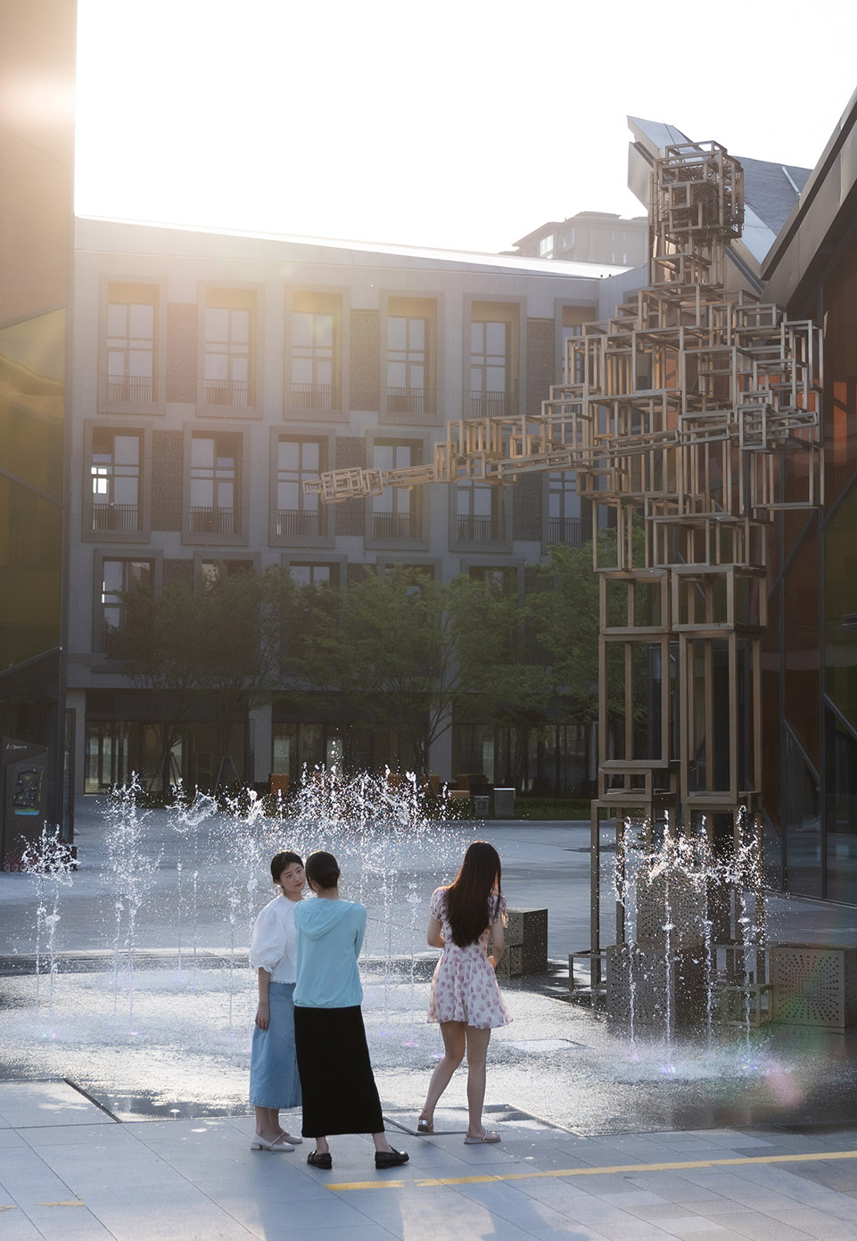 Seapond Art Plaza in Hangzhou Bay Cultural Tourism City by WATERLILY - 谷德设计网