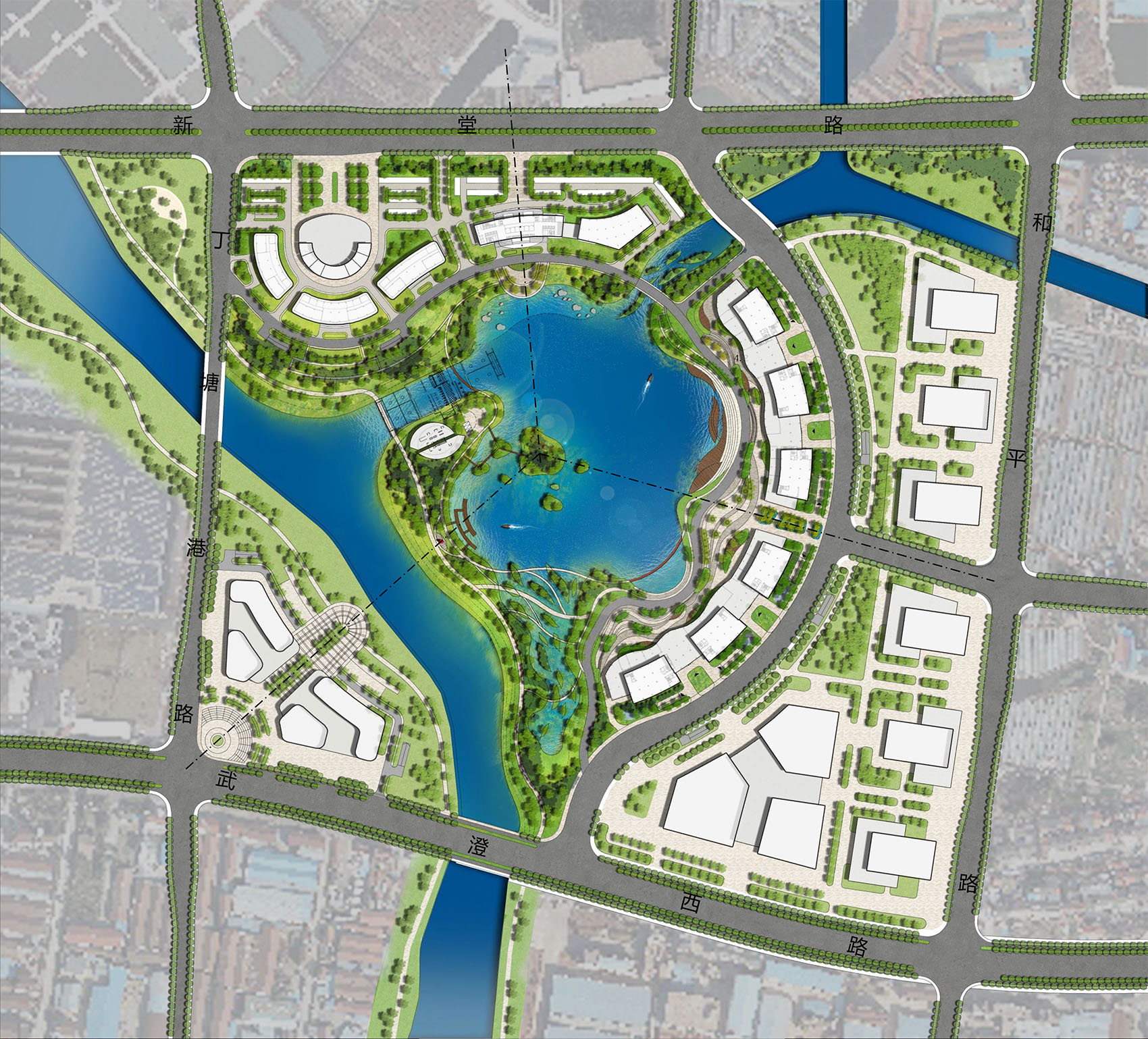 Changzhou Tianning Innovation Port Landscape Design by China Communications Highway Planning and ...