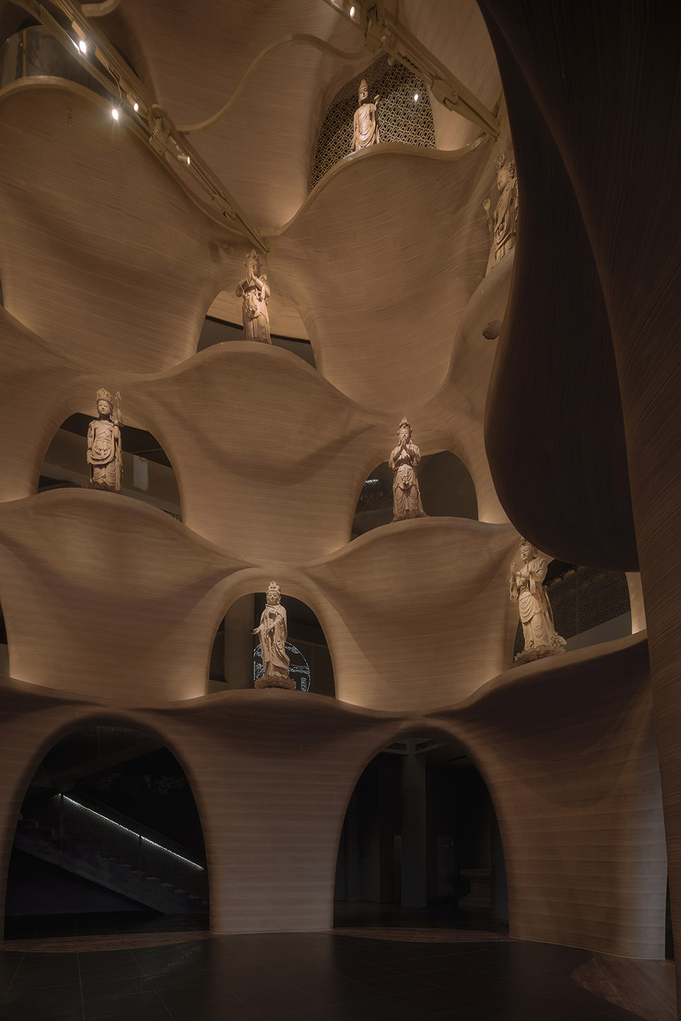 Zushan·Ji Xin Monastery·Wood Buddha Statue Museum by Archstudio - 谷德设计网