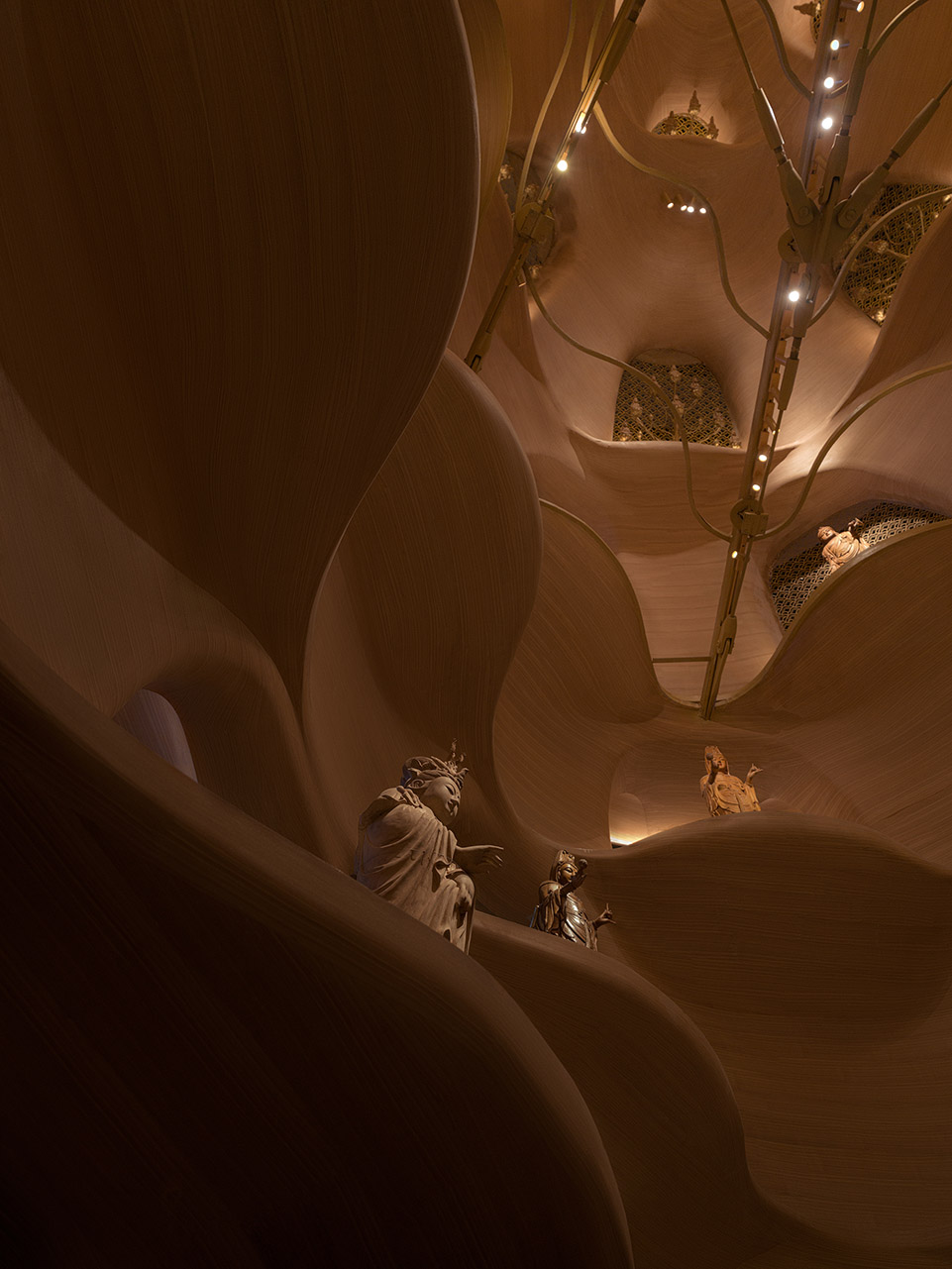 Zushan·Ji Xin Monastery·Wood Buddha Statue Museum by Archstudio - 谷德设计网