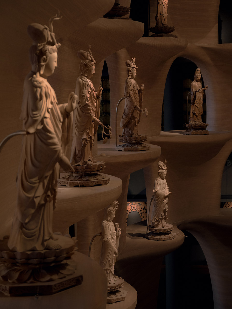 Zushan·Ji Xin Monastery·Wood Buddha Statue Museum by Archstudio - 谷德设计网