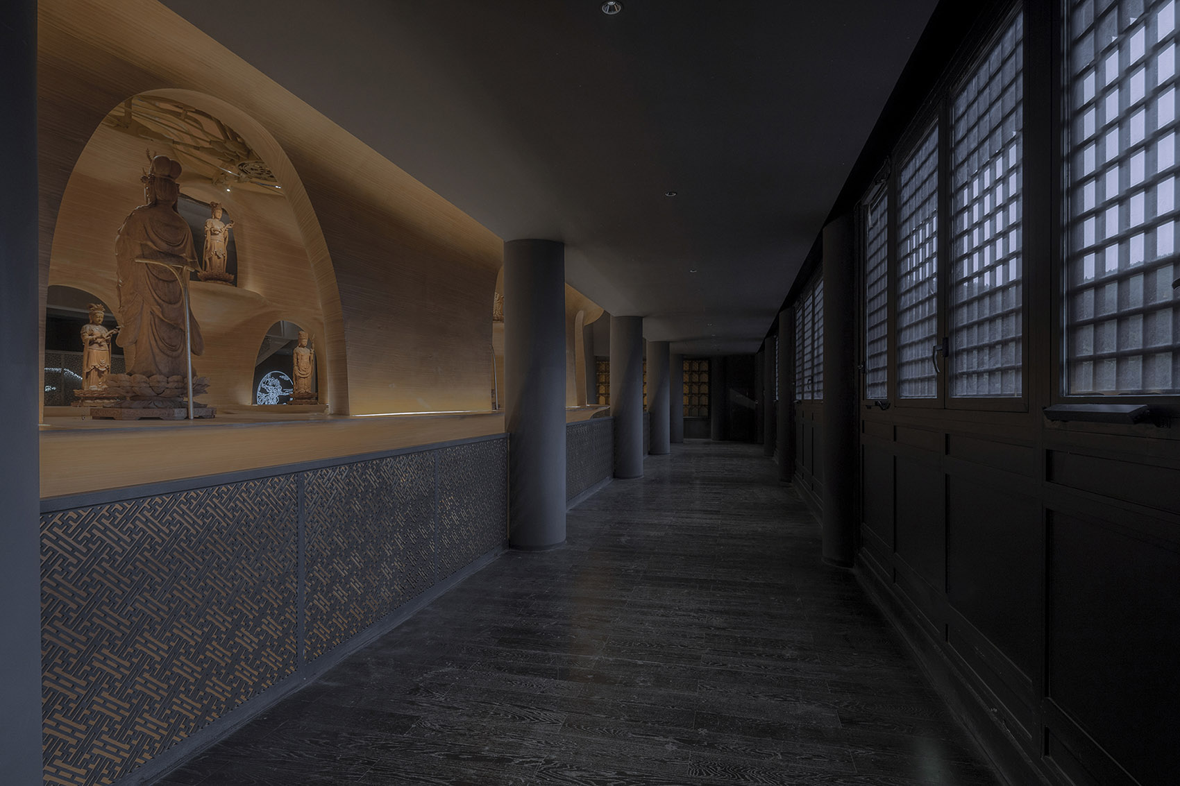 Zushan·Ji Xin Monastery·Wood Buddha Statue Museum by Archstudio - 谷德设计网