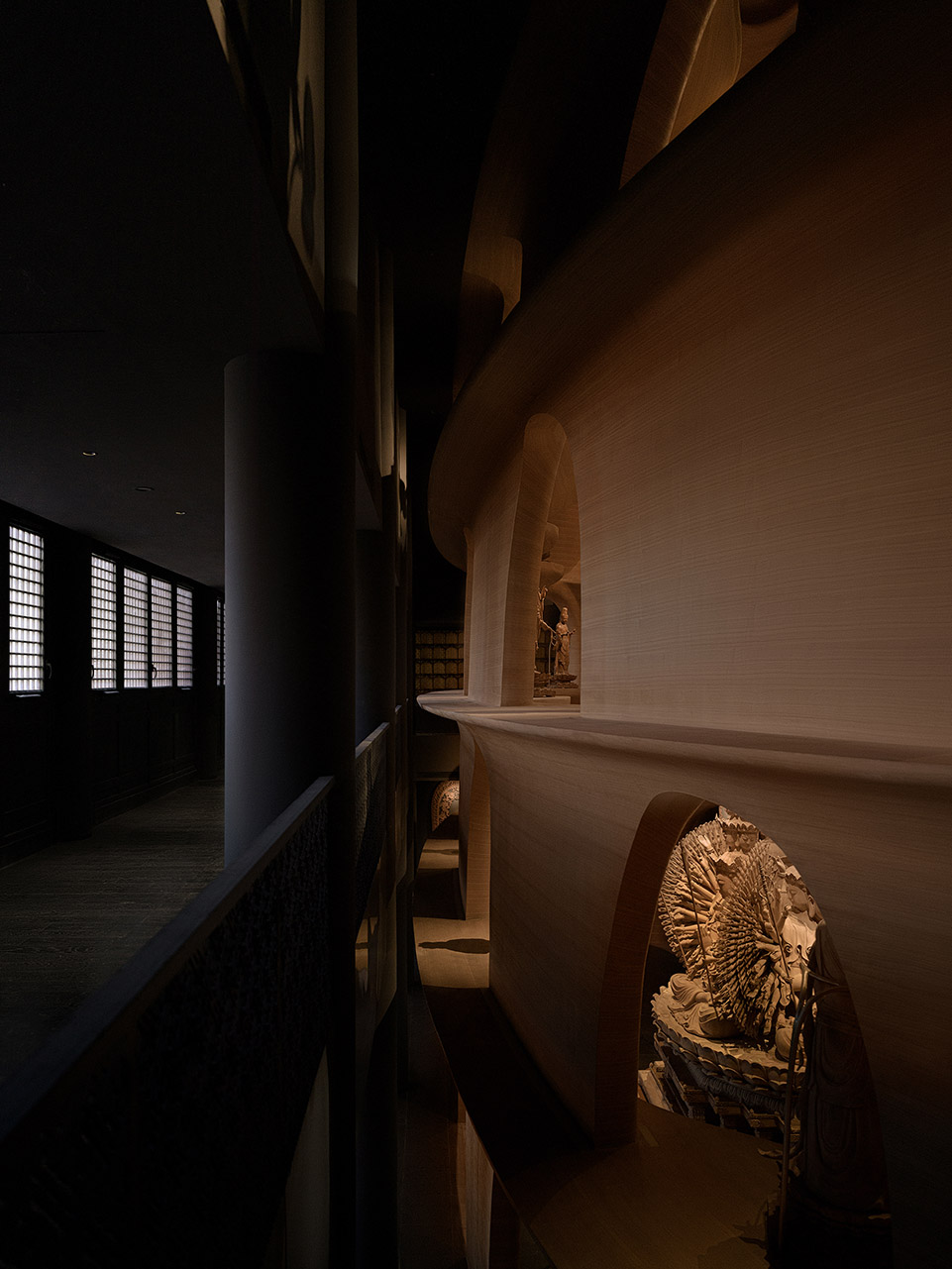 Zushan·Ji Xin Monastery·Wood Buddha Statue Museum by Archstudio - 谷德设计网