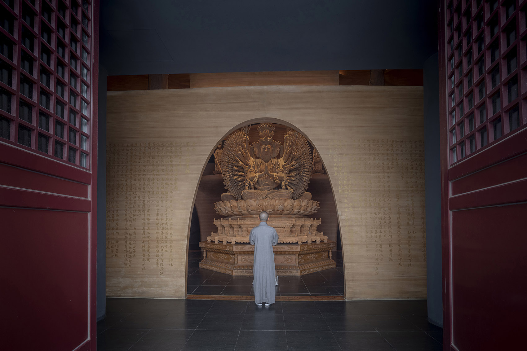 Zushan·Ji Xin Monastery·Wood Buddha Statue Museum by Archstudio - 谷德设计网
