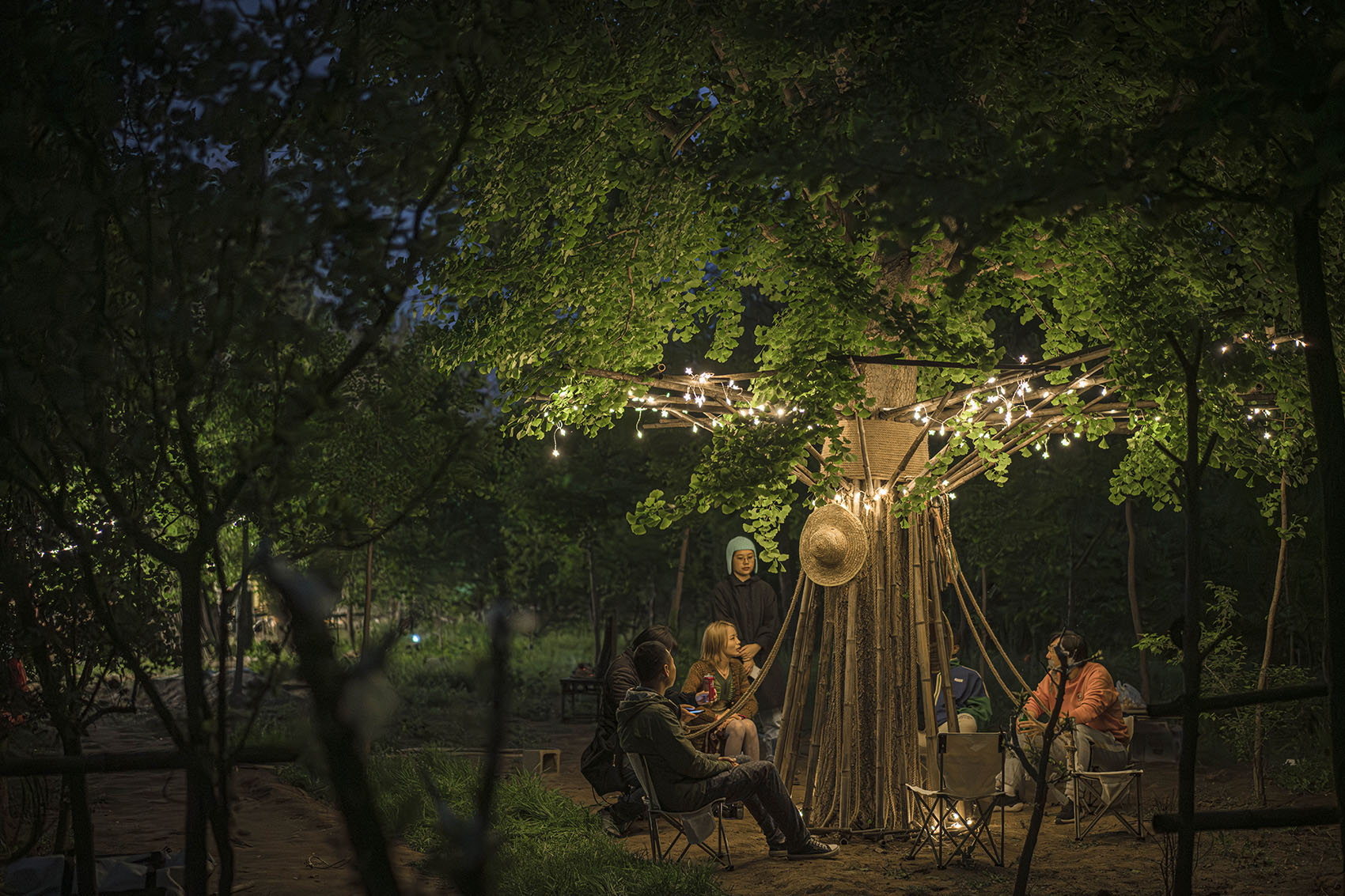 Bamboo Installation “Tree of Life” by UK Studio - 谷德设计网