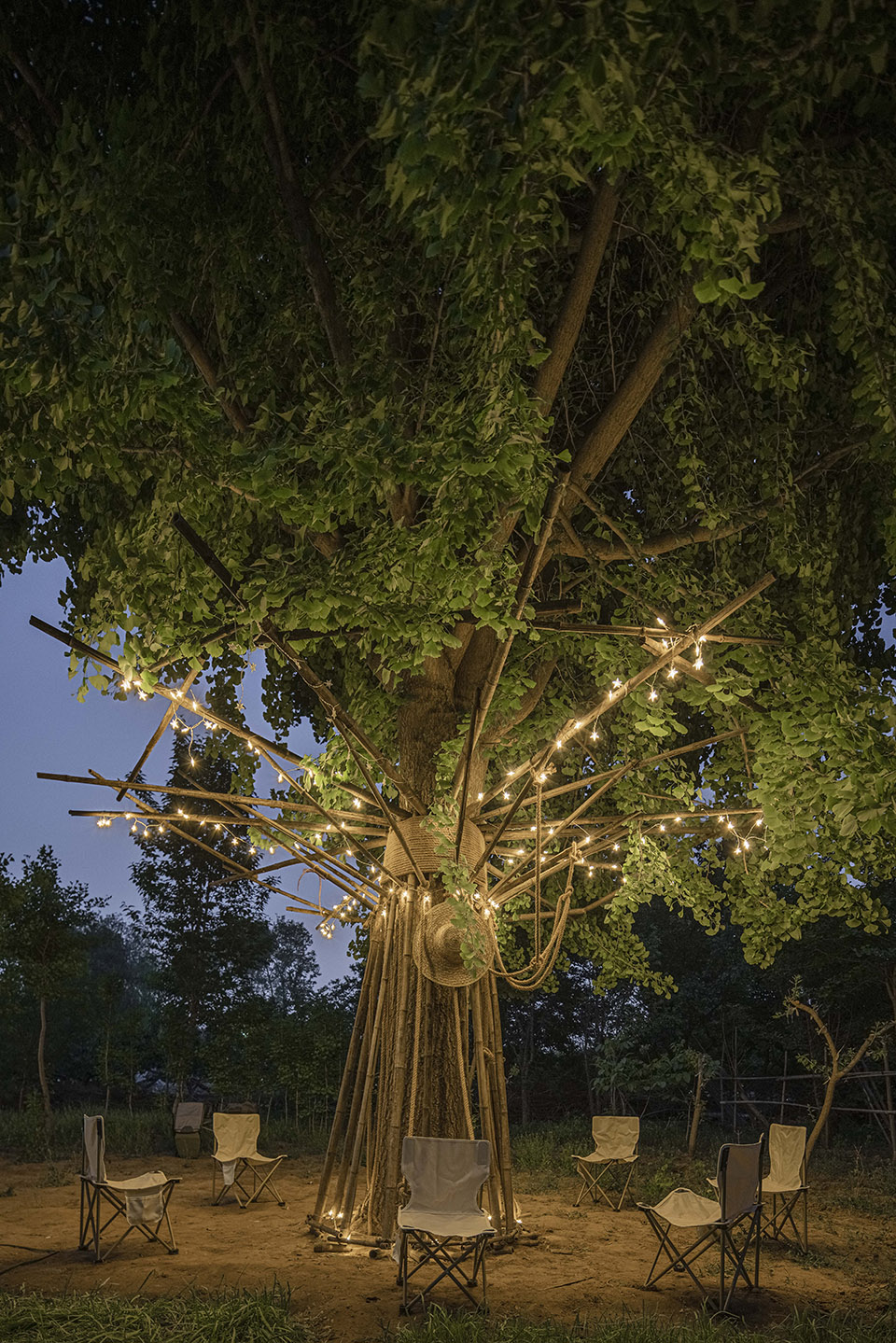 Bamboo Installation “Tree of Life” by UK Studio - 谷德设计网