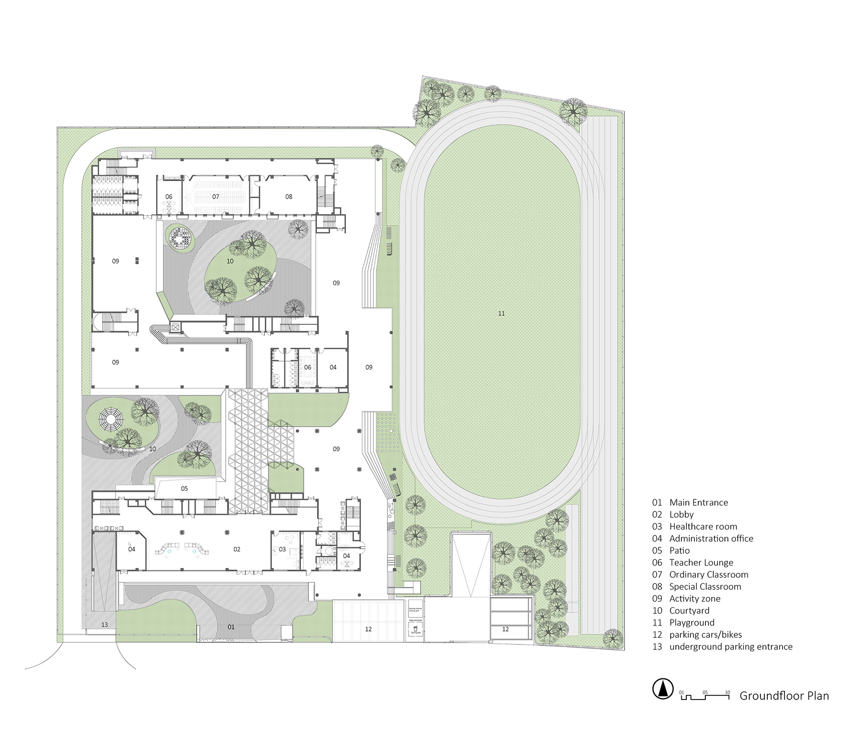 Xi’an Chanba N.23 Primary school by Sixth Architecture Design Institute ...