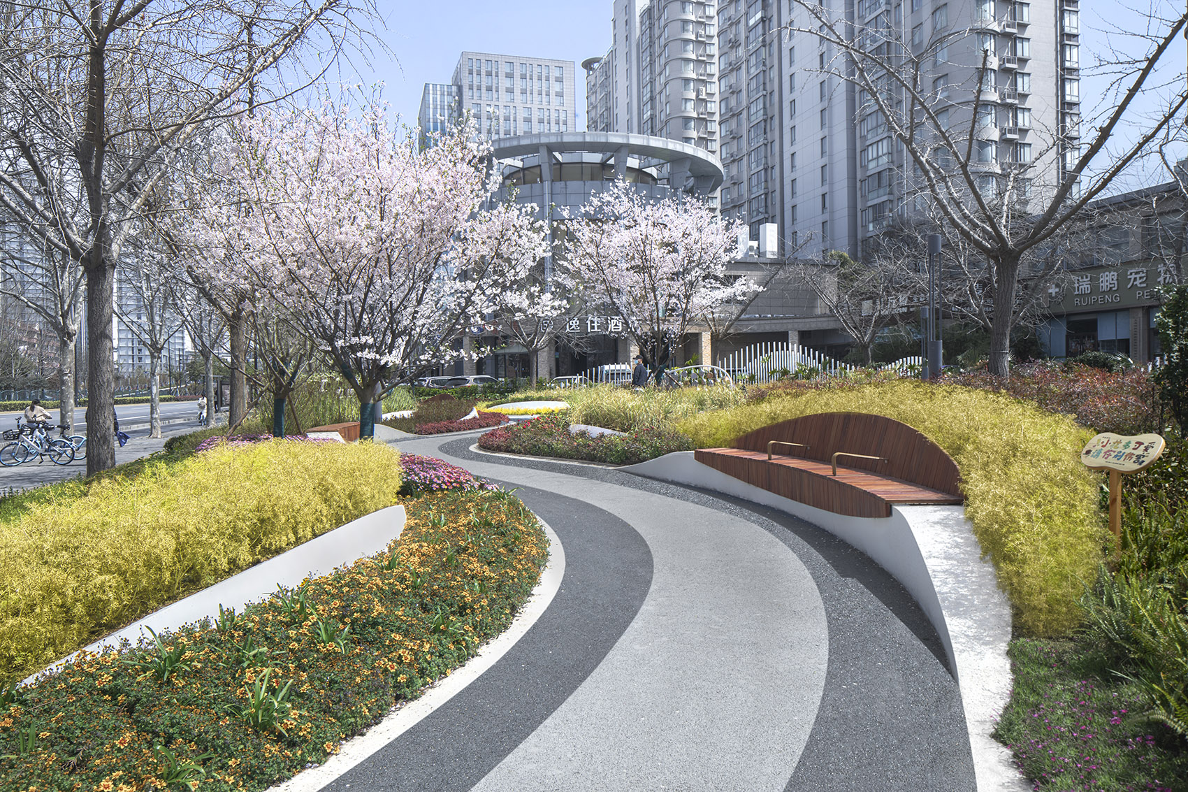 Shanghai Jingxin Pocket Park, China by U+ Design Lab - 谷德设计网