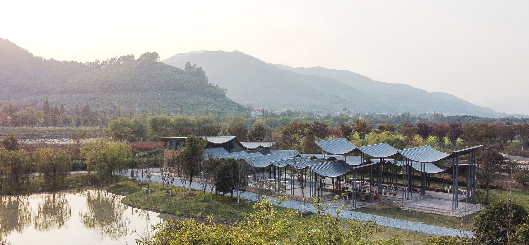 Jingshan Flower Sea Tent Pavilion by Zhejiang A&F University Landscape ...