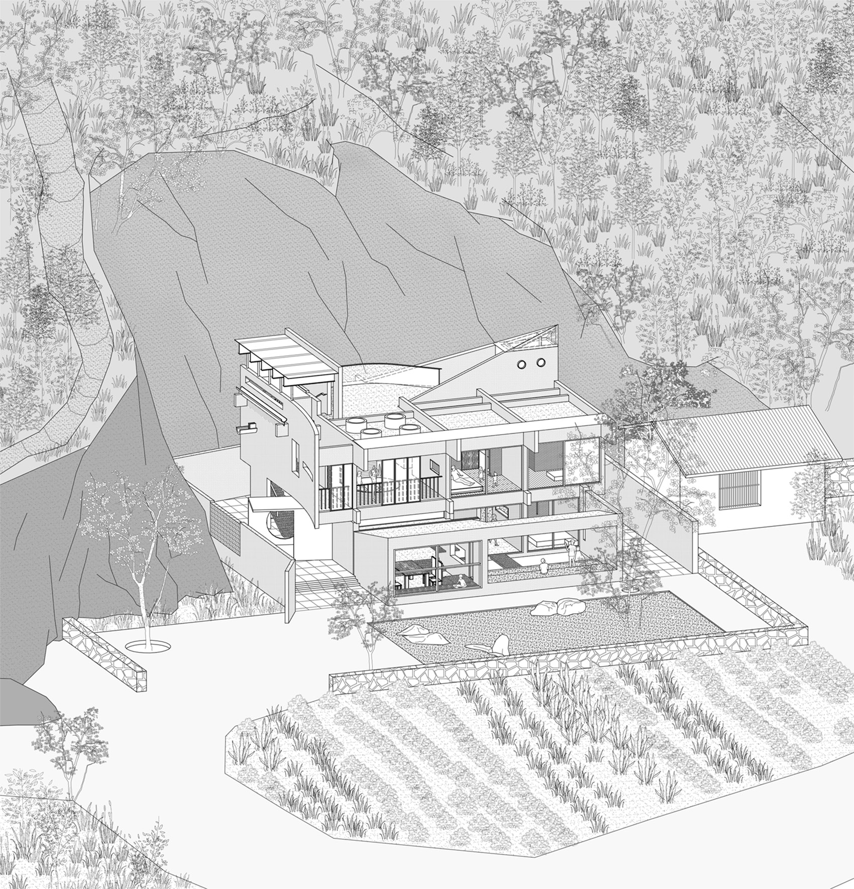 Cliff House by LI WENXI Architects - 谷德设计网