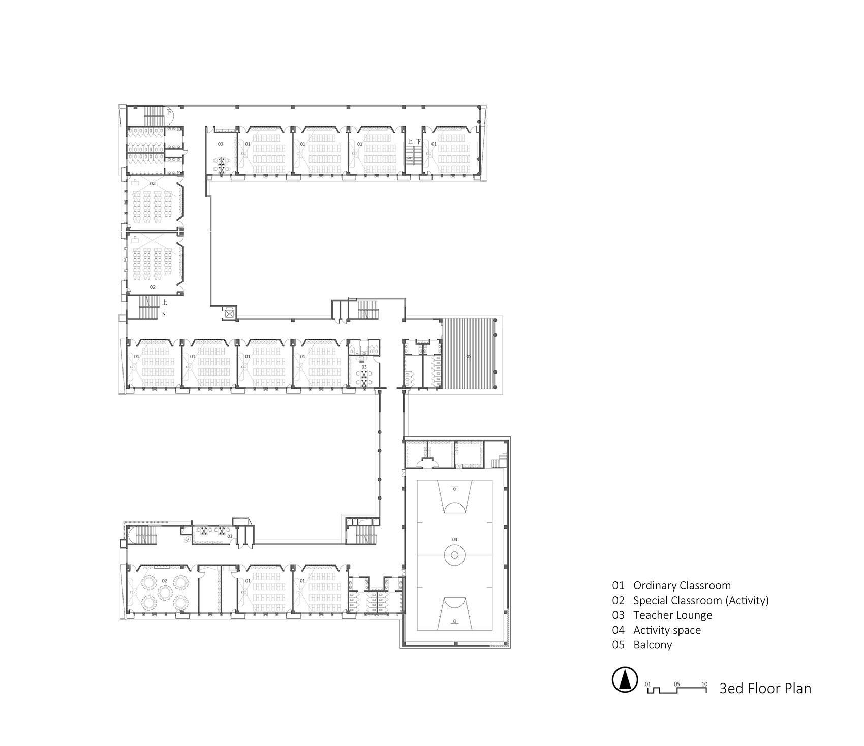 Xi’an Chanba N.23 Primary school by Sixth Architecture Design Institute ...