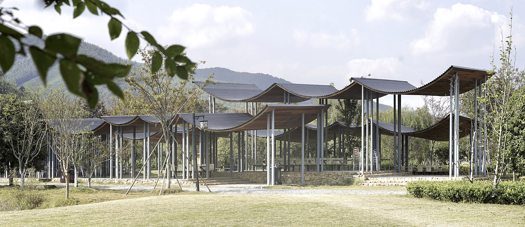 Jingshan Flower Sea Tent Pavilion by Zhejiang A&F University Landscape ...