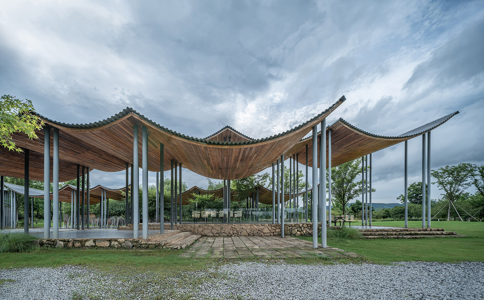 Jingshan Flower Sea Tent Pavilion by Zhejiang A&F University Landscape ...