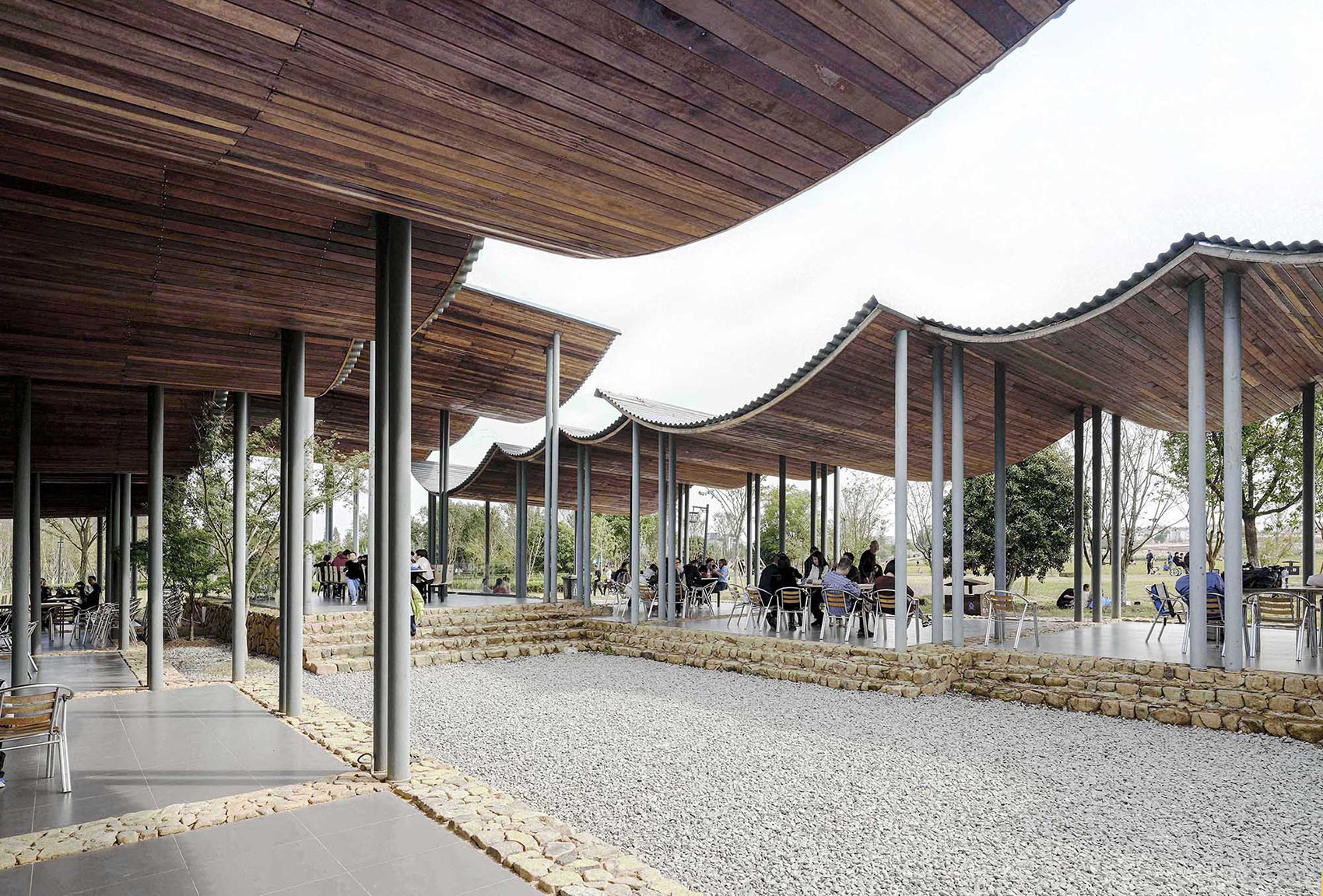 Jingshan Flower Sea Tent Pavilion by Zhejiang A&F University Landscape ...