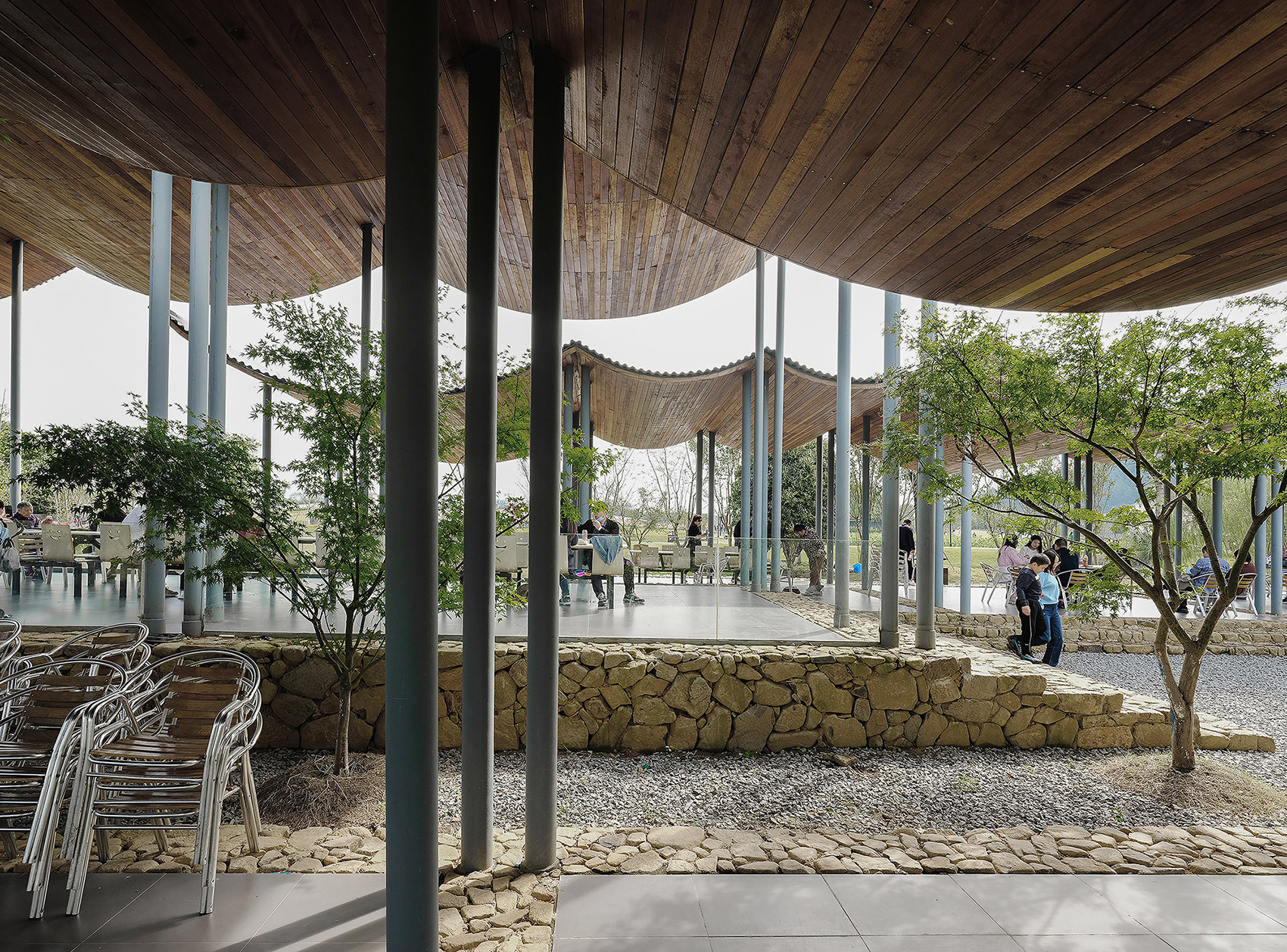 Jingshan Flower Sea Tent Pavilion by Zhejiang A&F University Landscape ...