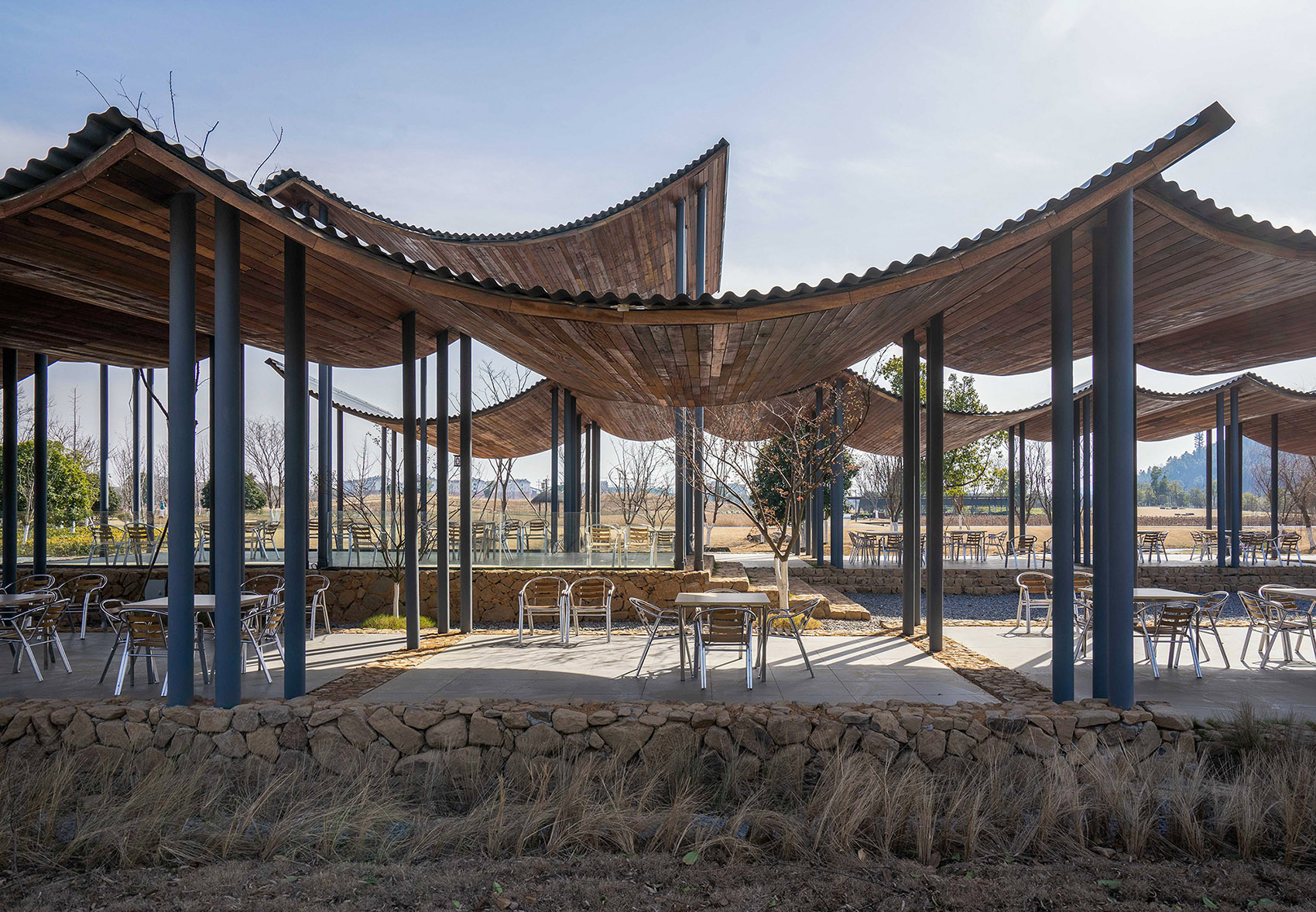 Jingshan Flower Sea Tent Pavilion by Zhejiang A&F University Landscape ...