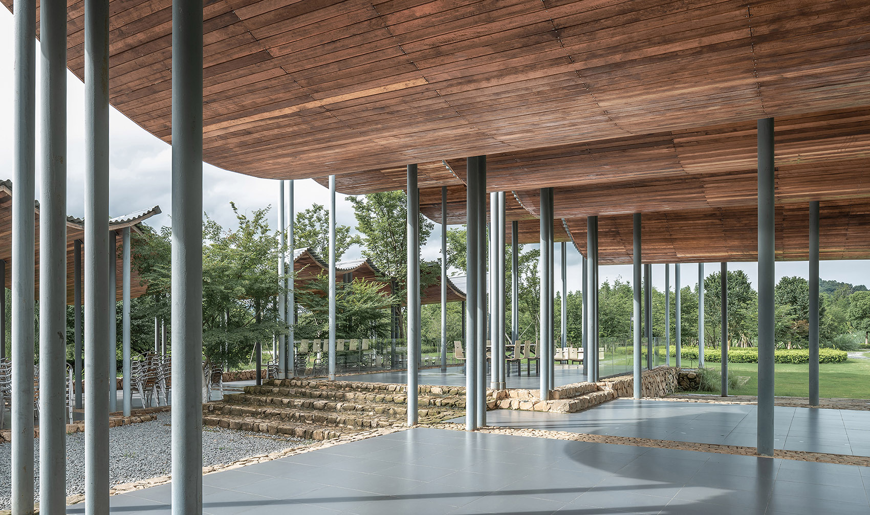 Jingshan Flower Sea Tent Pavilion by Zhejiang A&F University Landscape ...