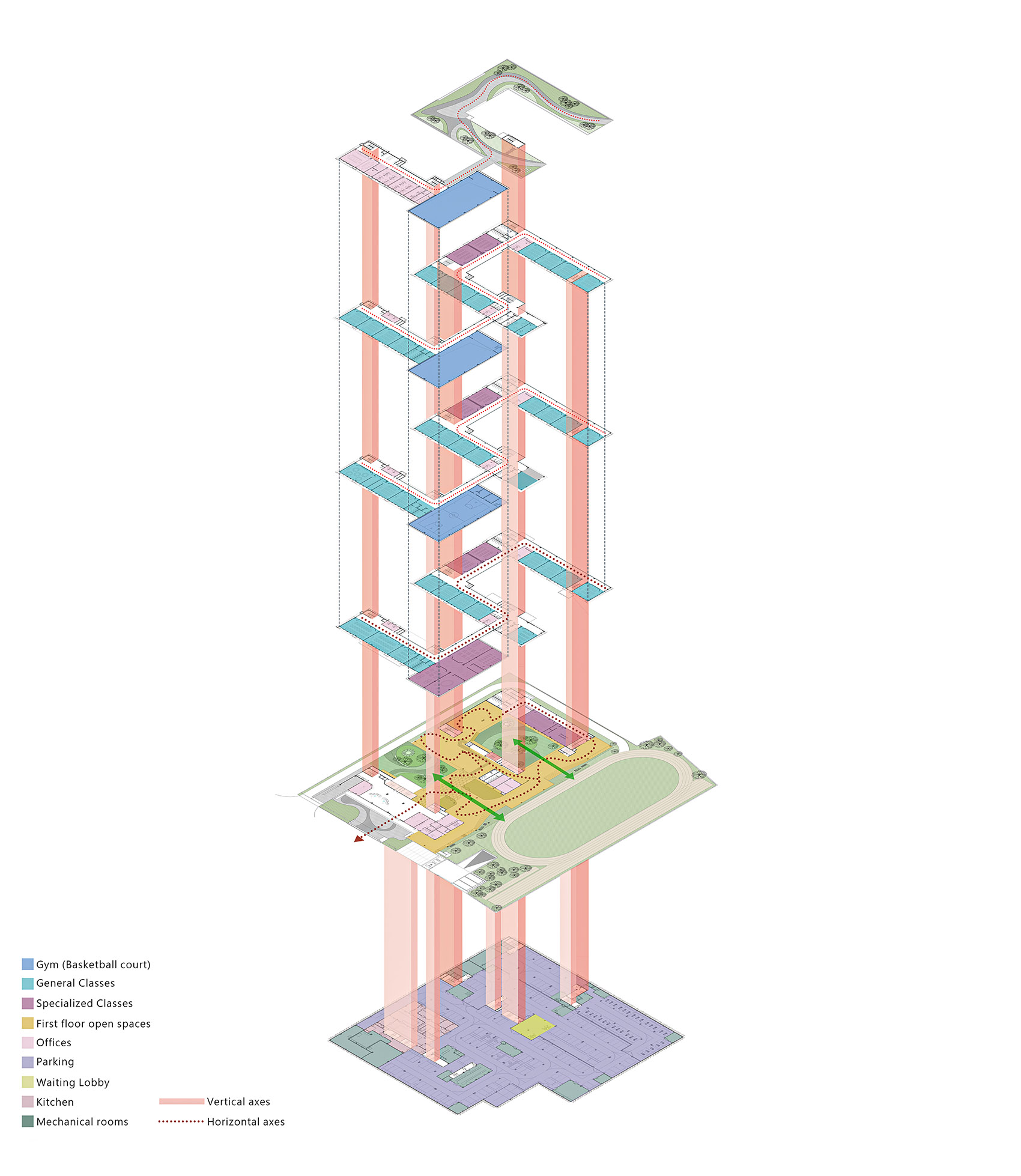 Xi’an Chanba N.23 Primary school by Sixth Architecture Design Institute ...