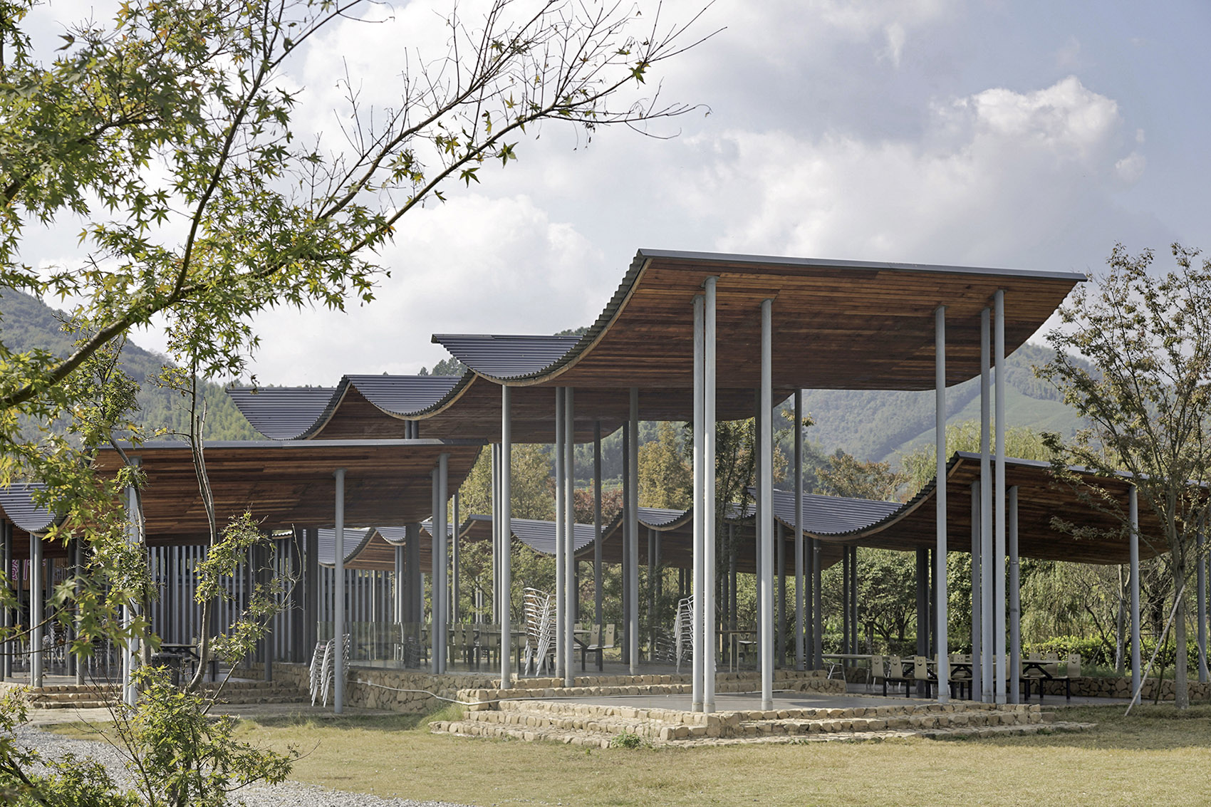 Jingshan Flower Sea Tent Pavilion by Zhejiang A&F University Landscape ...