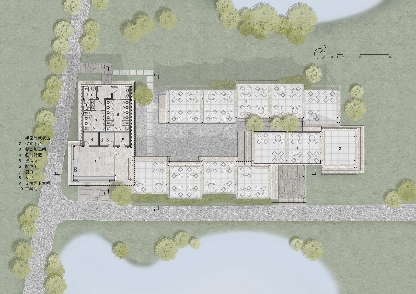 Jingshan Flower Sea Tent Pavilion by Zhejiang A&F University Landscape ...