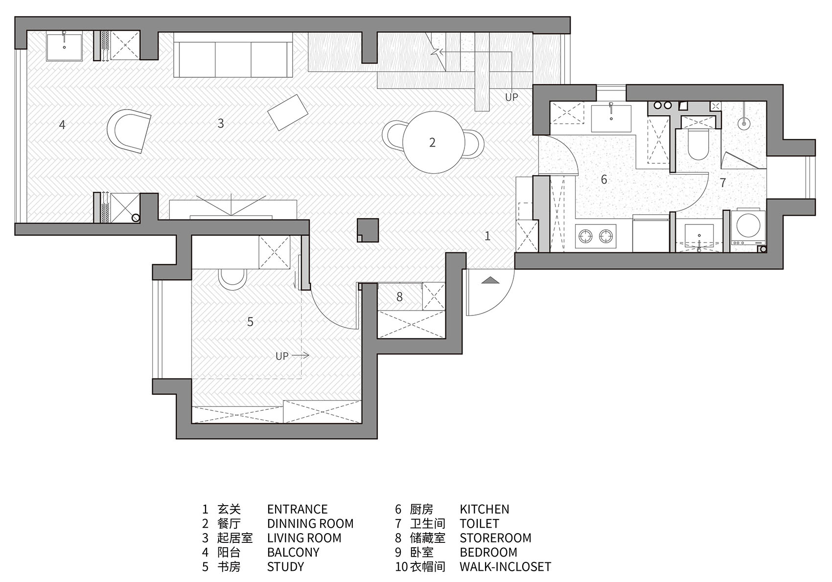Duplex Apartment with Vertical Circulation by Qisi Design - 谷德设计网