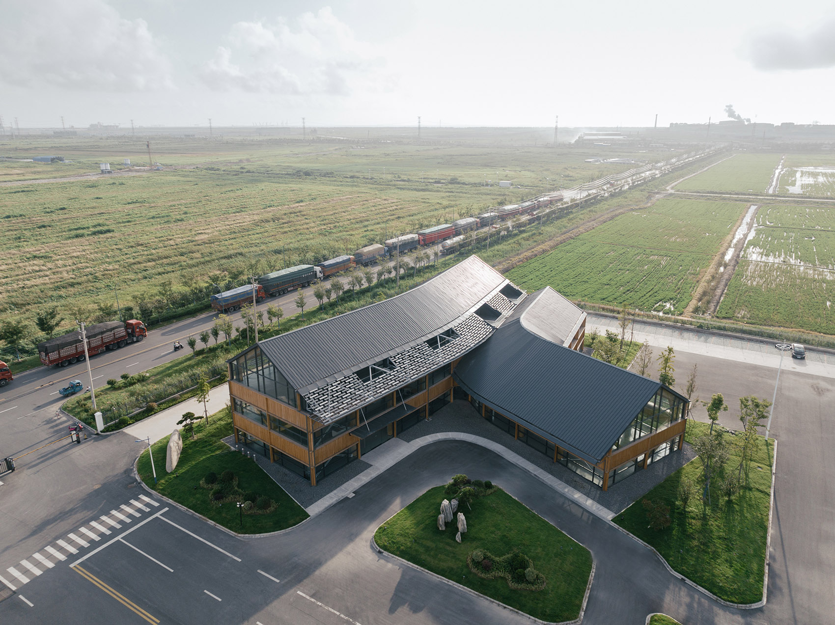 Dafeng Timber Structure Research and Design Center by CATS - 谷德设计网