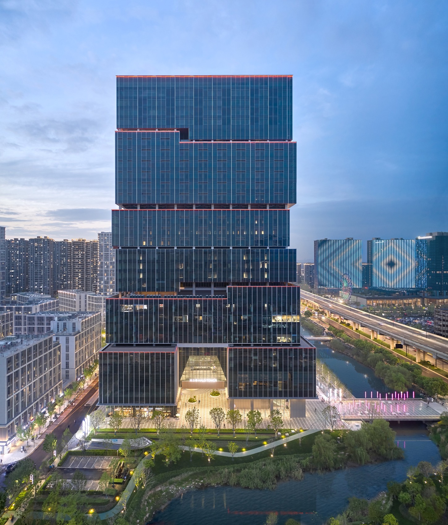 Vanke Liangzhu Center by AAI·LifeWay studio + NIKKEN SEKKEI LTD. - 谷德设计网