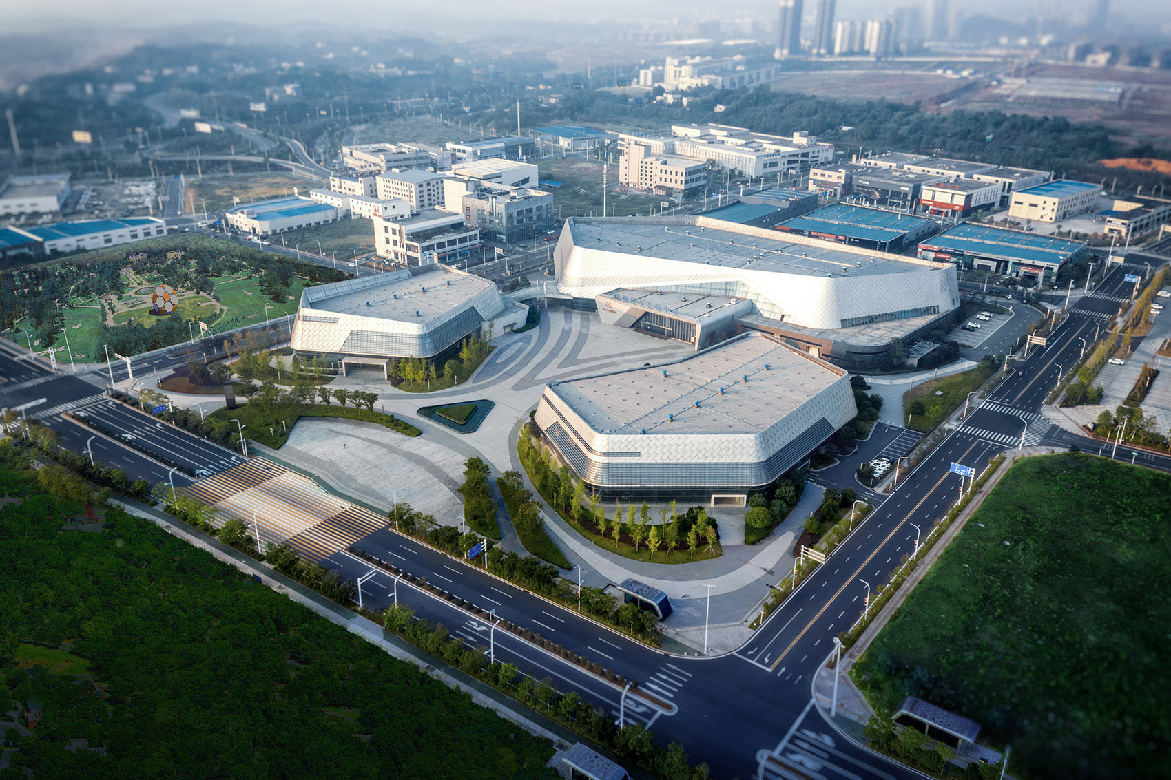 Masterplan Design Exploration of Zhuzhou Auto Expo Park Trading Center ...