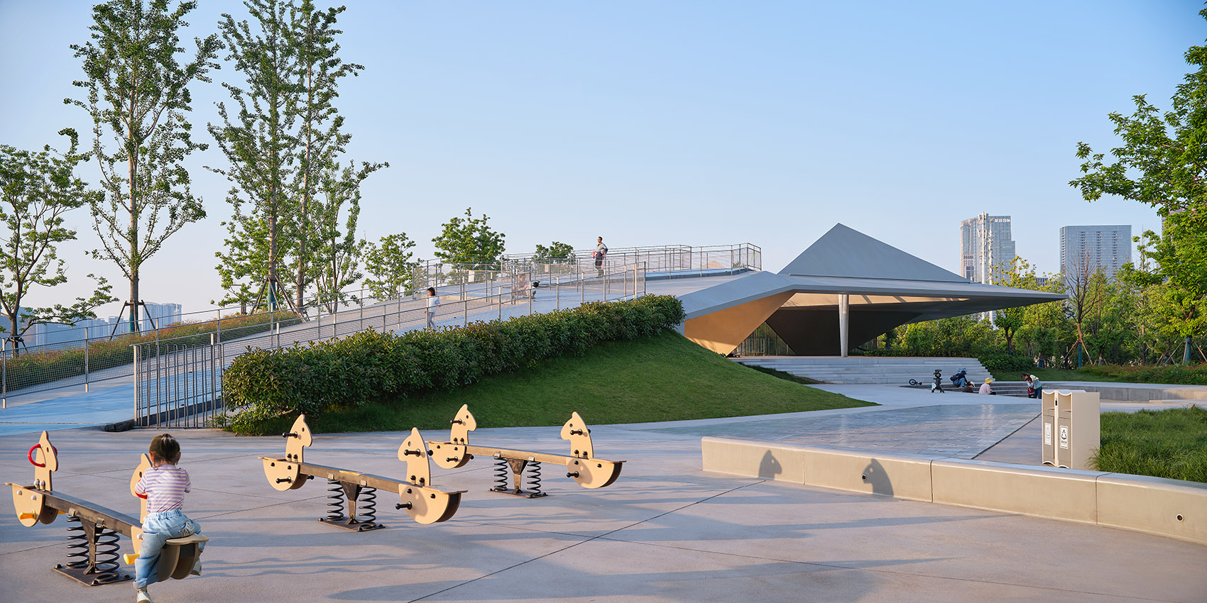 Hangzhou Riverfront Public Space·Sanqiao Asian Games Park by Original Design Studio, TJAD - 谷德设计网