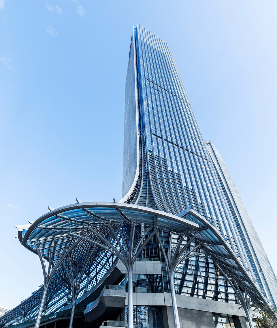 Shanghai West Bund International AI Tower &Plaza by Nikken Sekkei Ltd ...