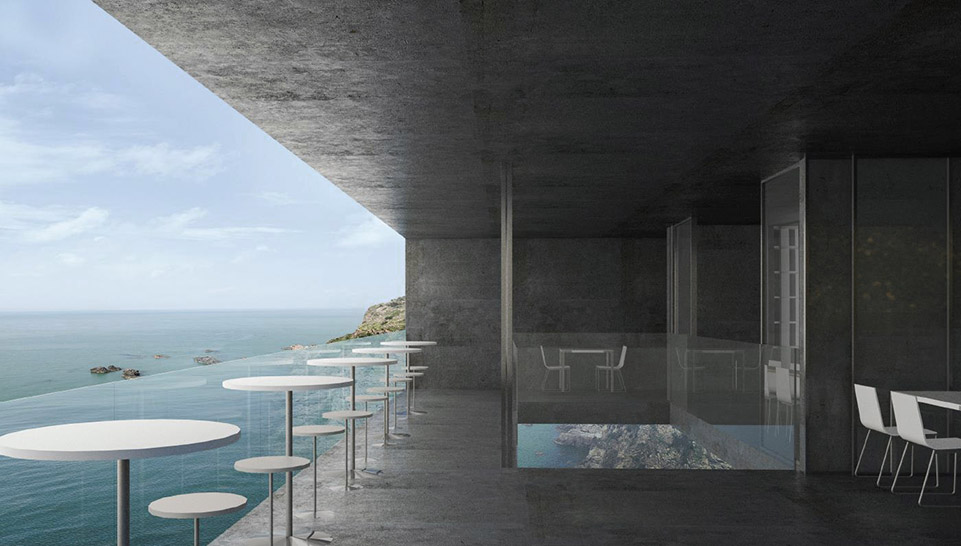 Cliff Café and Tower House by Trace Architecture Office (TAO) - 谷德设计网