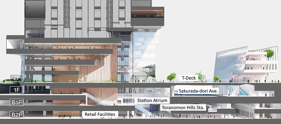 OMA/Shohei Shigematsu Announces The Completion Of Toranomon Hills Station Tower - 谷德设计网