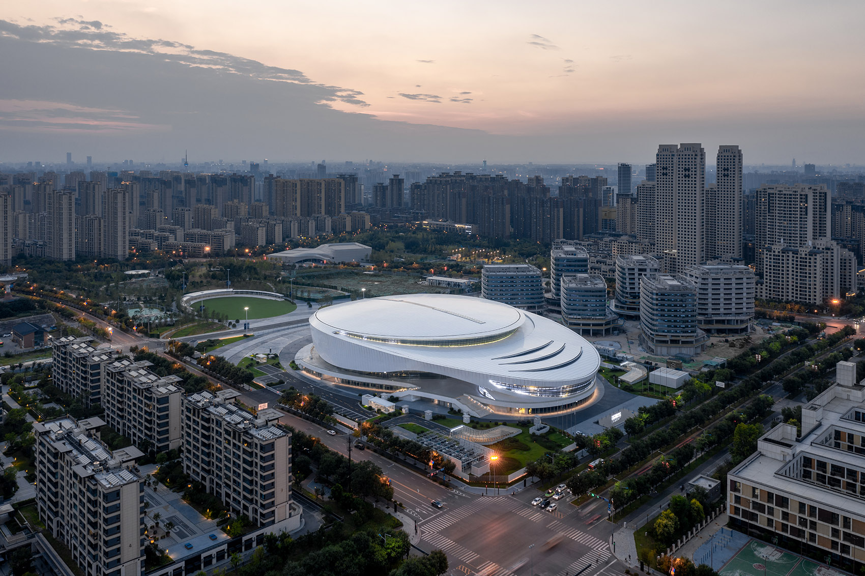 Xi’an Qujiang Sports Complex by Aedas - 谷德设计网