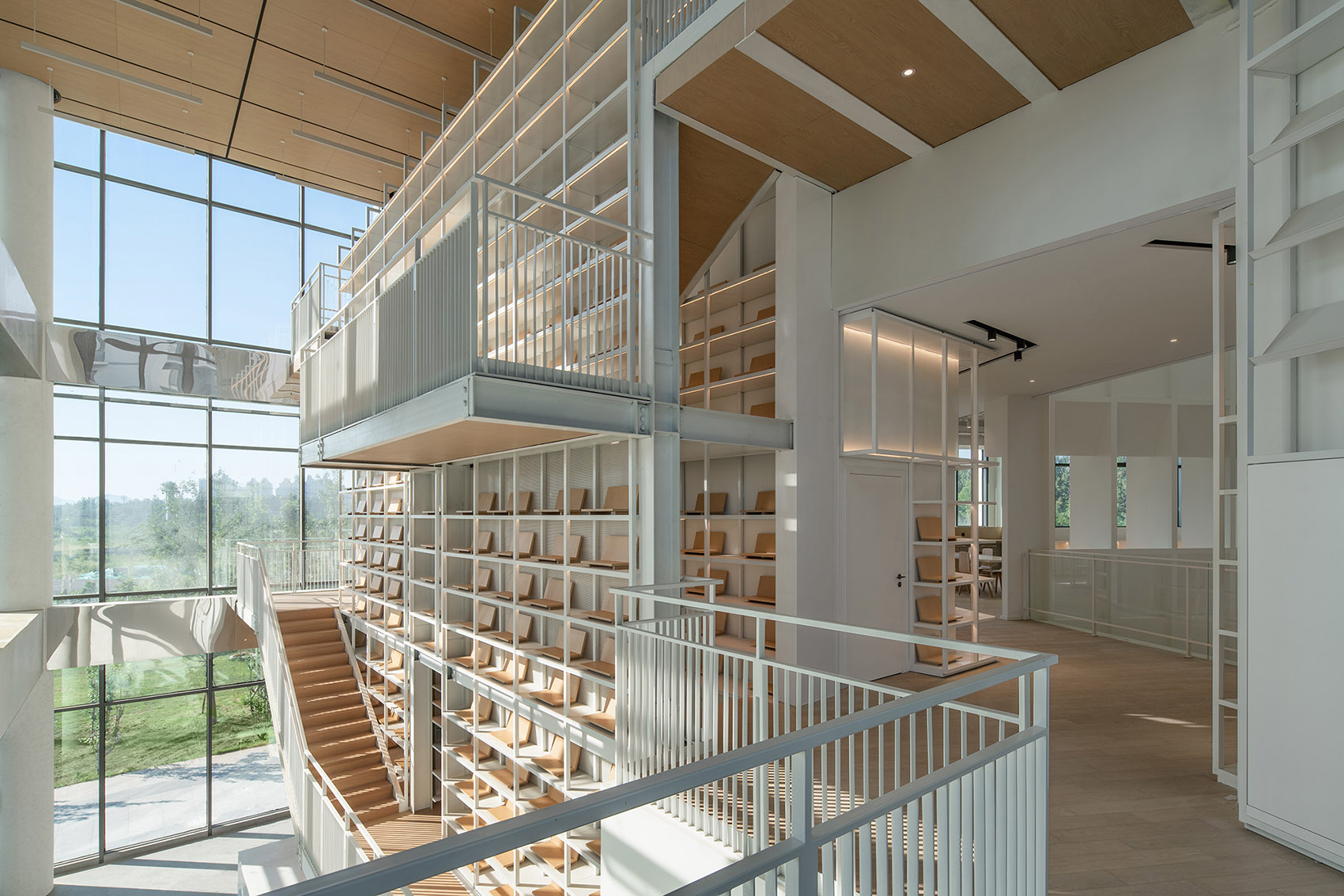 Capital Heyuan · Pinggu Rental Housing Community Library by y.ad studio ...