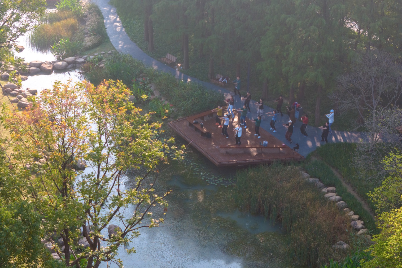 Kunshan Riverside Park by Beijing BLDJ Landscape Architecture Institute ...