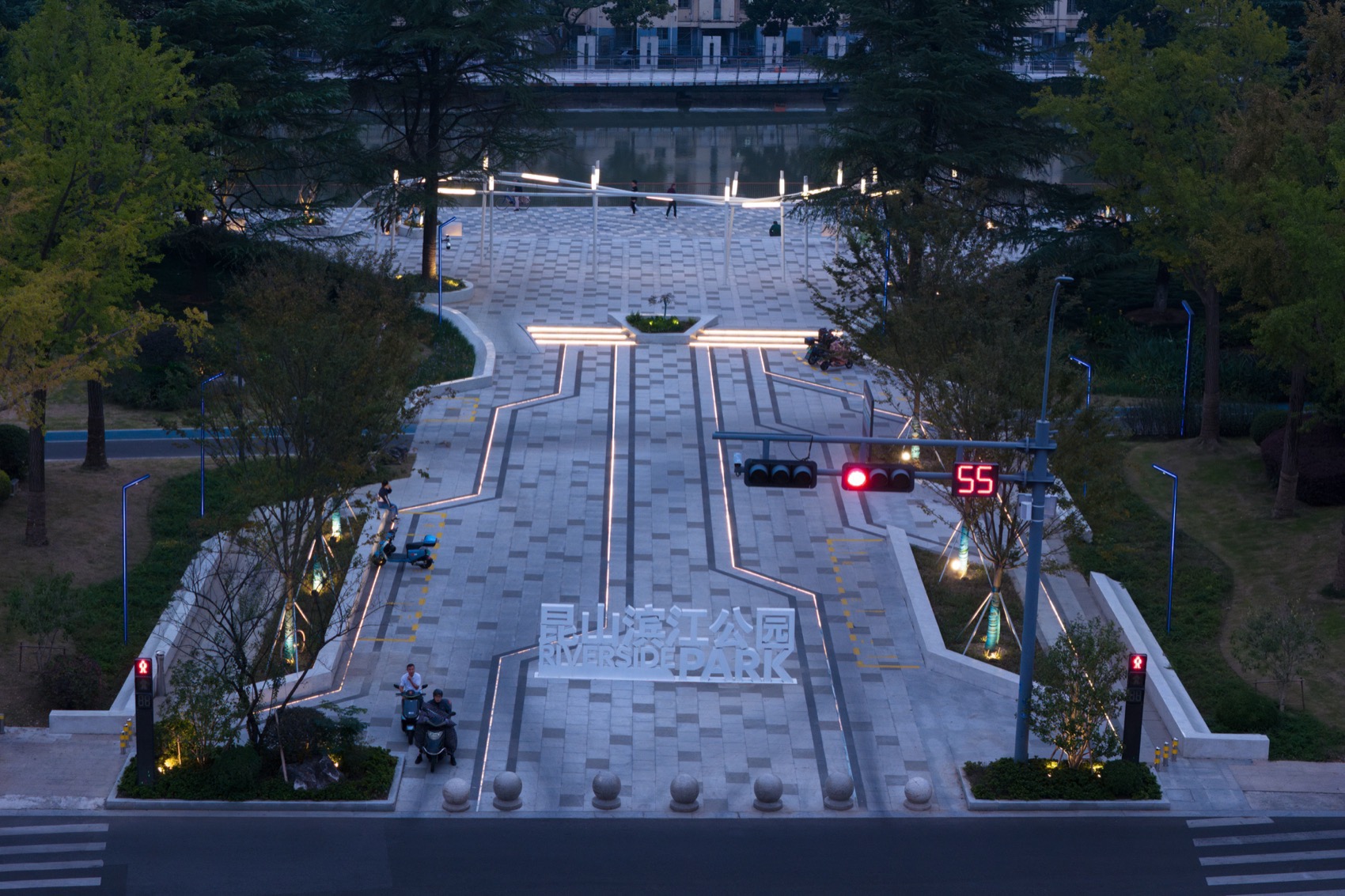 Kunshan Riverside Park by Beijing BLDJ Landscape Architecture Institute ...