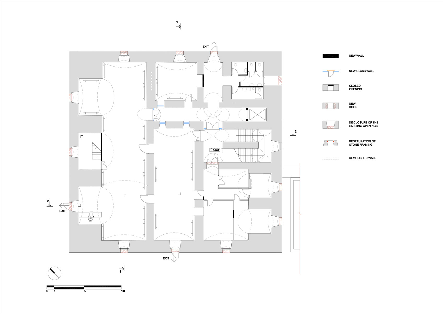 Square tower of the Lviv Citadel by Architecture Studio Symmetry - 谷德设计网