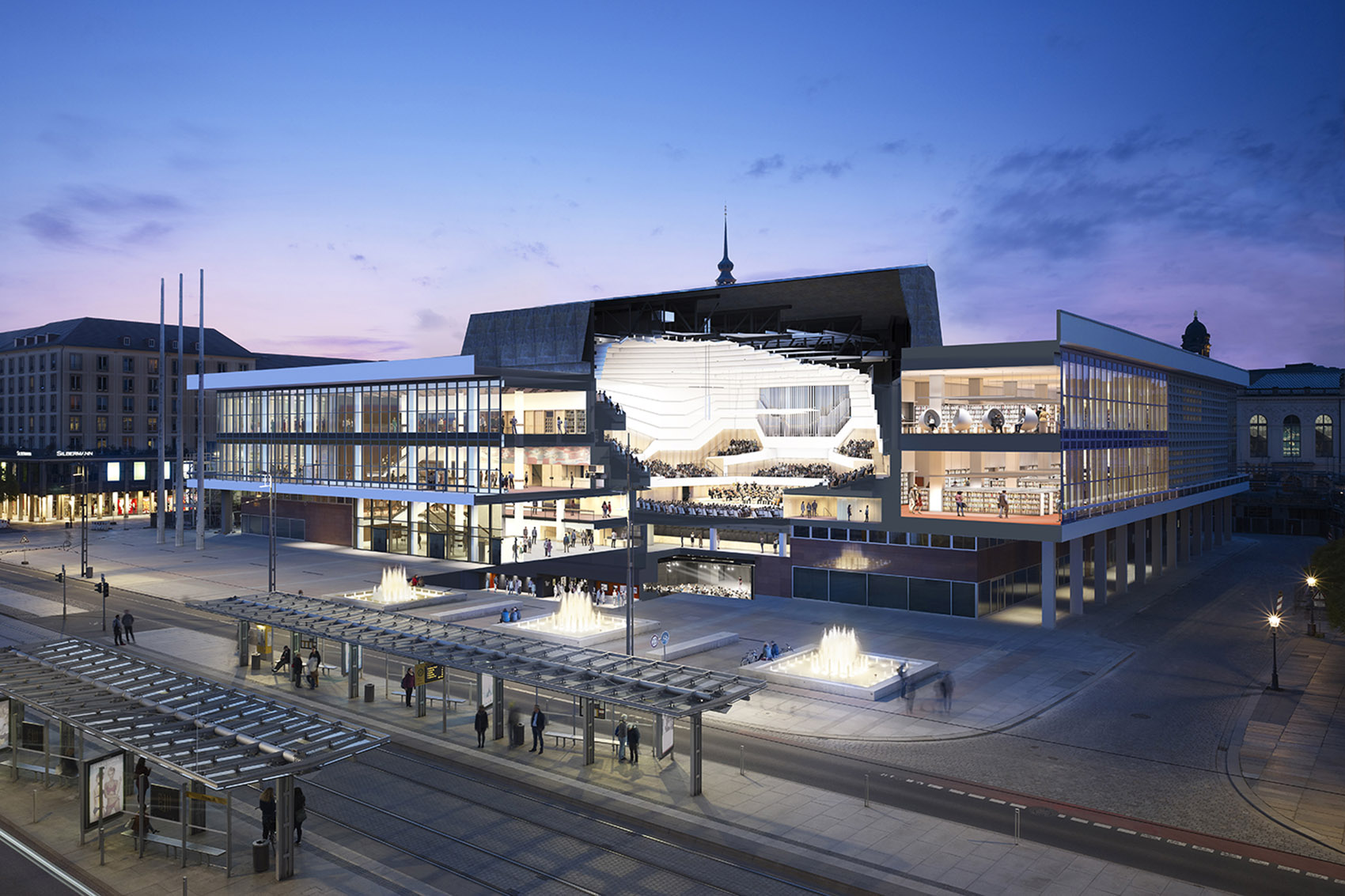 Renovation of Dresden’s Kulturpalast by gmp - 谷德设计网