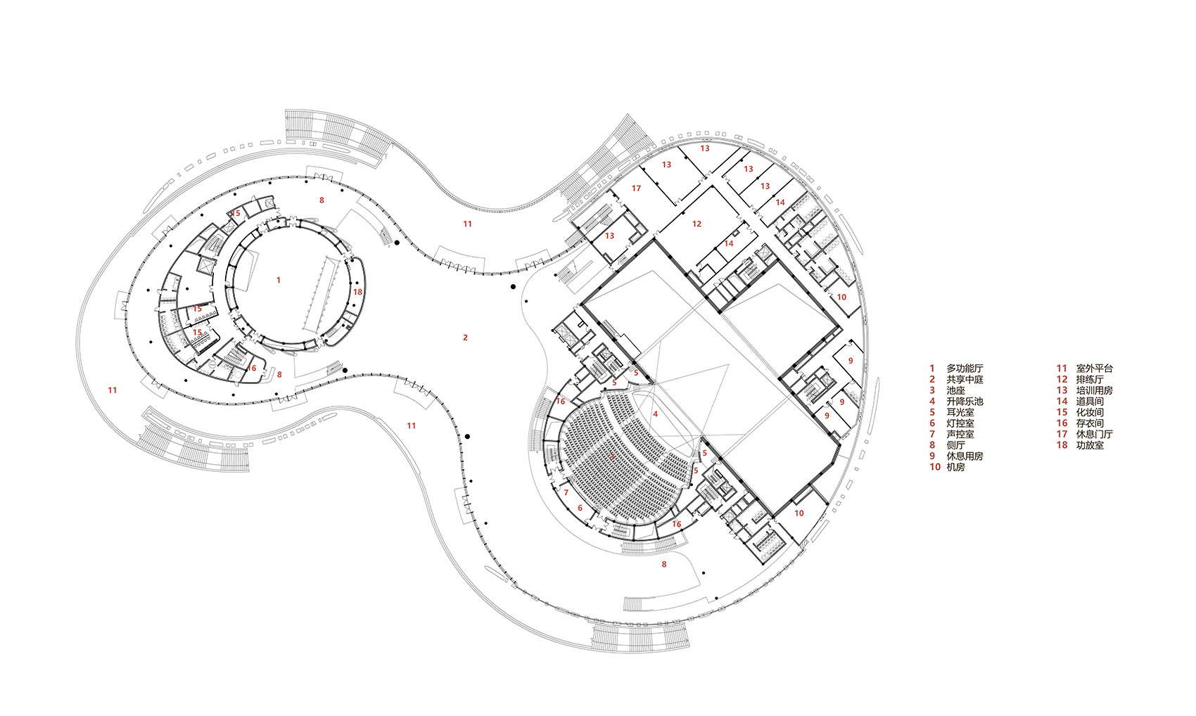 Golden Sands Lake Grand Theater by CCTN Design - 谷德设计网