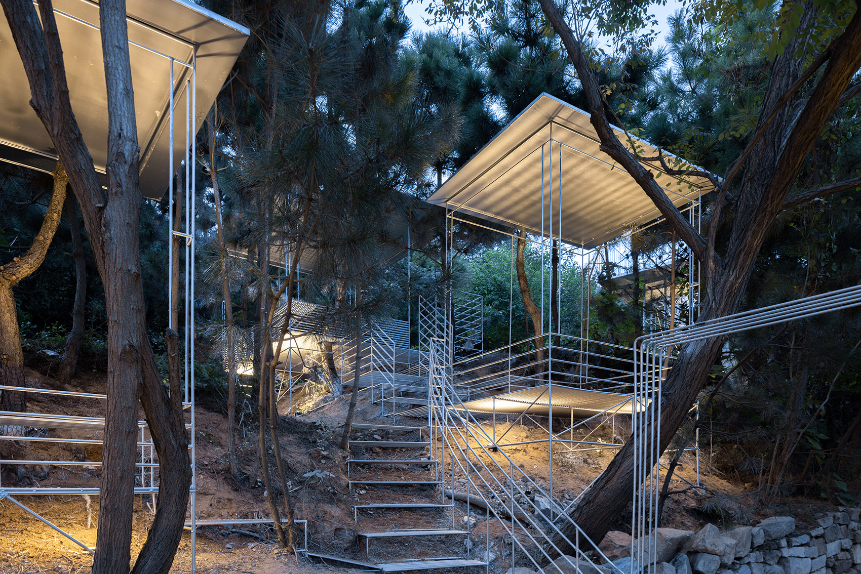 The Theater of Things, the Pavilion of Transcendence and the Pavilion of Prosperity, China by ...